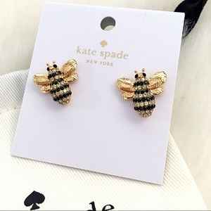 kate spade | Jewelry | Kate Spade Pave Bee Stud Earrings | Poshmark